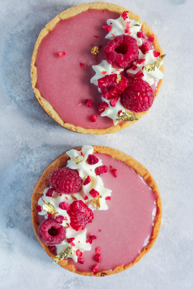 Pink Peppercorn, Raspberry and Rose Tarts - Choperella