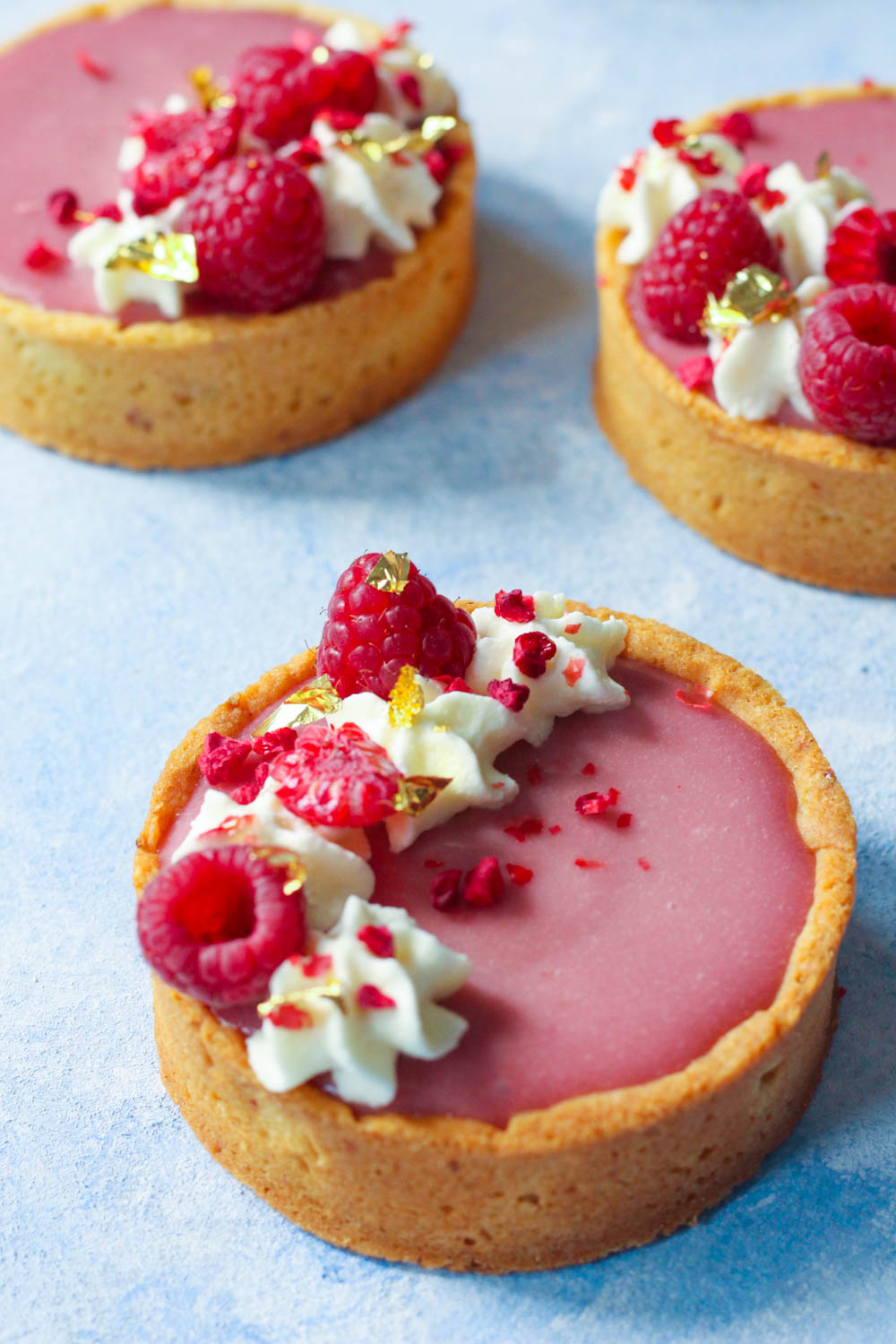 Pink Peppercorn, Raspberry and Rose Tarts - Choperella